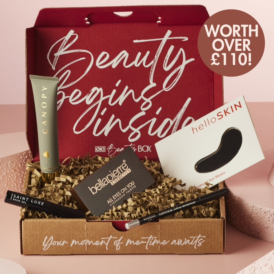 Join our monthly OK! Beauty Box subscription today