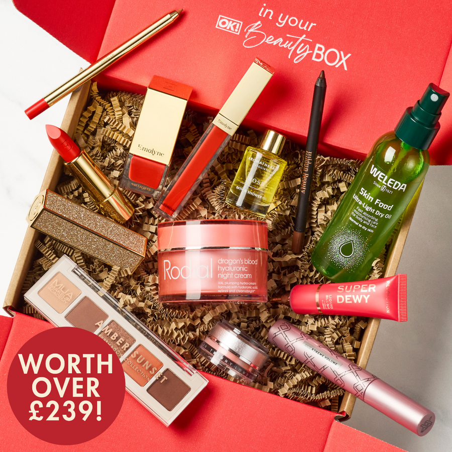 The limited edition OK! Beauty Box by Bryony and Poppy (worth £239)